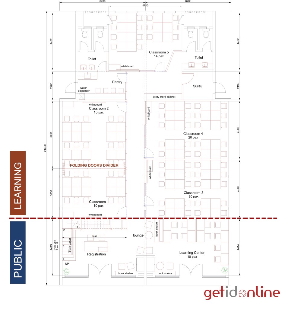 English Learning Education Center Design Concept and Space Planning ...